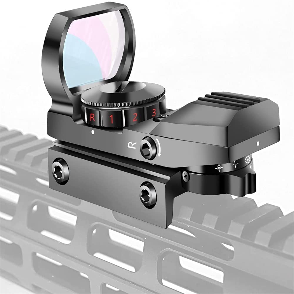 ZONGER Red Green Dot Sight Scope, Reflex Sight Adjust for Picatinny Rail