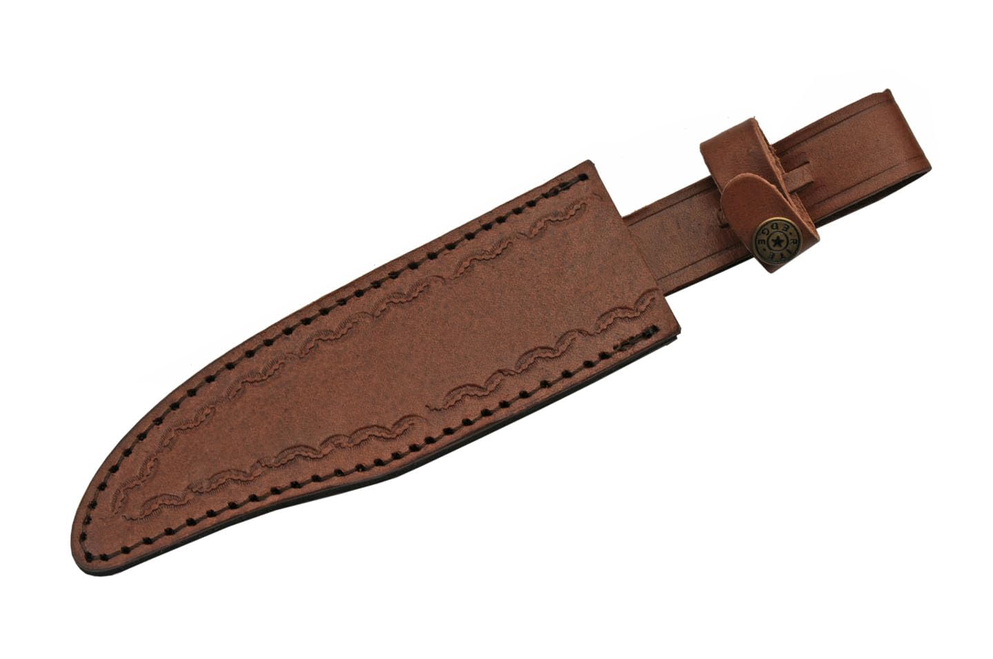 SZCO SUPPLIES 12.25"" Black Handle Mountain Lion Hunter Bowie Knife (203421-BK)