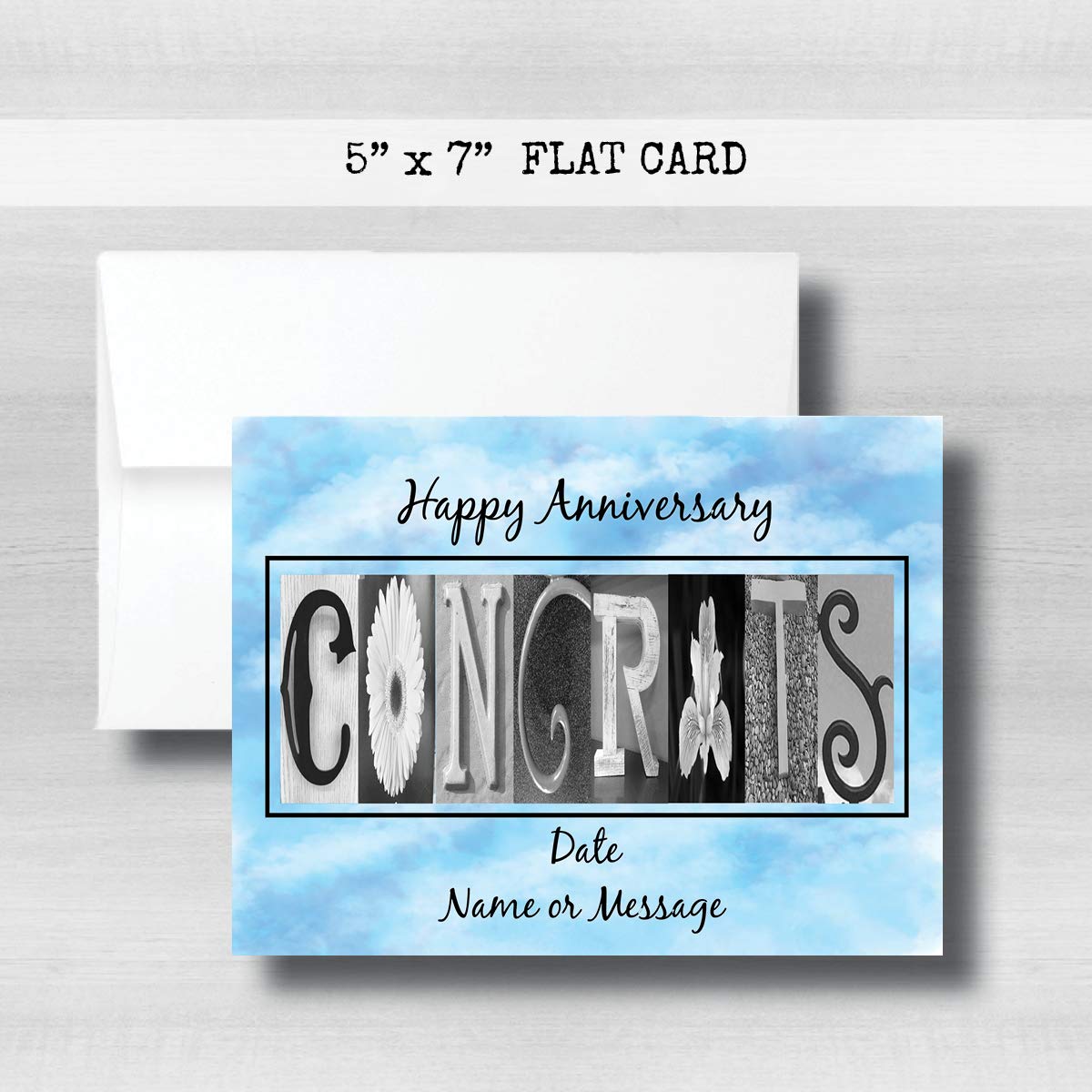 Wedding Engagement Couple Gift,Congrats Wedding Gift,Floral Letter Art,Personalized Anniversary Card