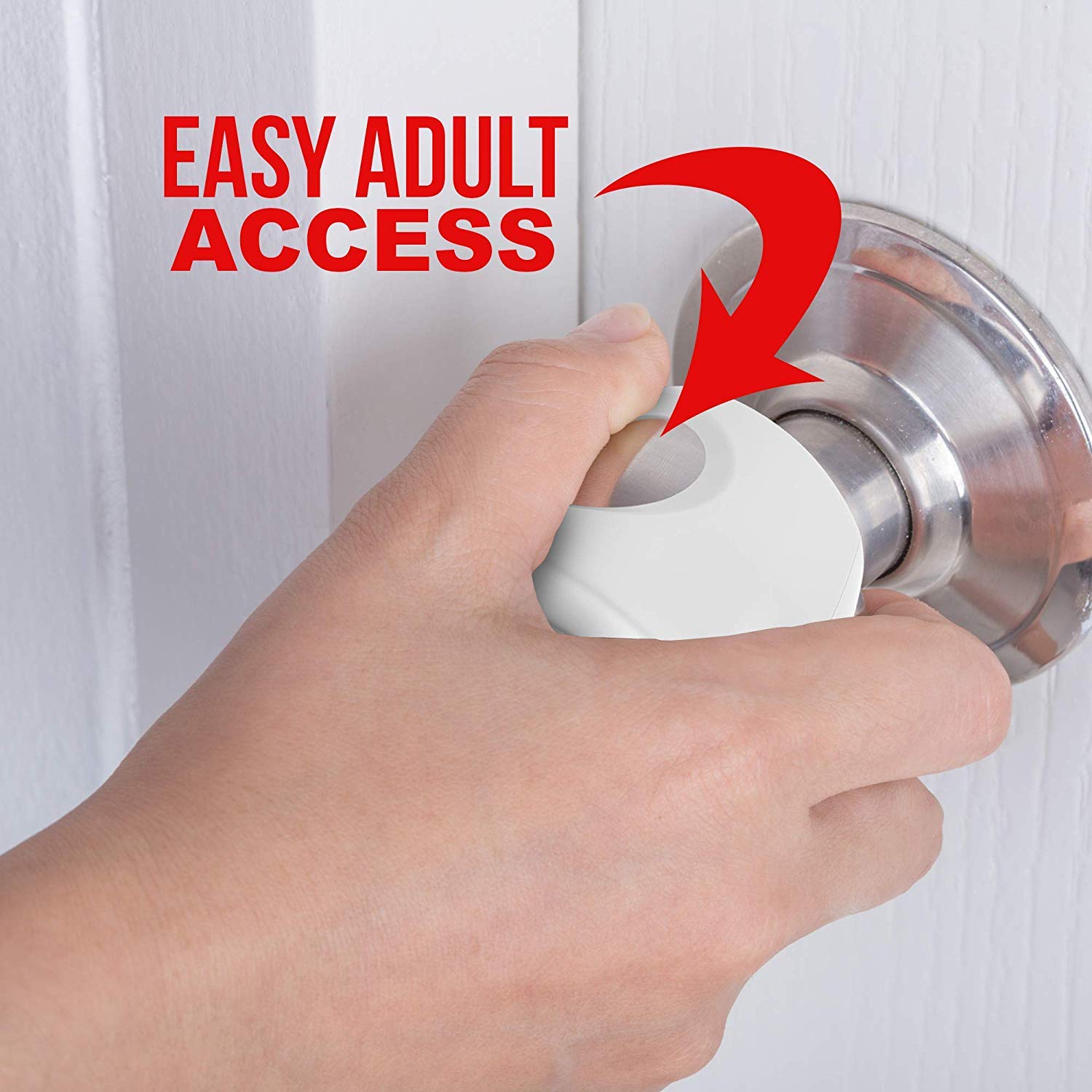 Tiny Patrol 8 Pack Baby Safety Childproof Door Knob Cover, Universal-Fit Most Knobs