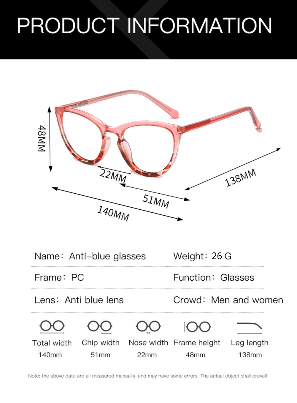 YAMEIZE Fashion Blue Light Blocking Glasses for Women Cat Eye Computer Screen Glasses Anti Glare Reading Eyeglasses UV400 (Pink and Tofu Pudding)