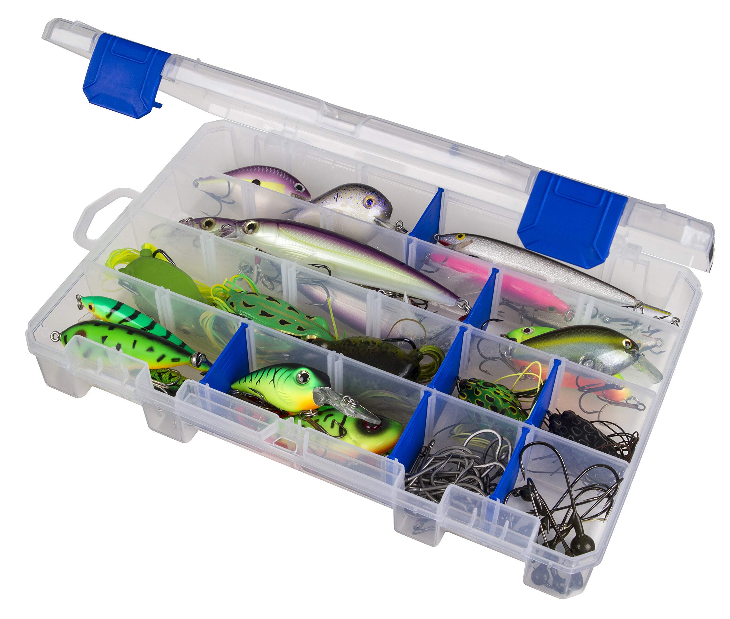 Tackle Box Clamp On Boat Pedestal Seat Post, Pontoon Rail or Trolling Motor w/Stainless Screws (Tuff Tainer w/ZERUST by Flambeau)