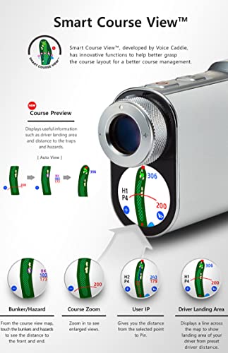 Voice Caddie SL2 Golf GPS Laser Rangefinder | Distance Measuring Flag Pole Locking Vibration | Slope Mode Tournament Switch | Continuous Scan | 6X Magnification | 1,000 Yards | USB Rechargeable