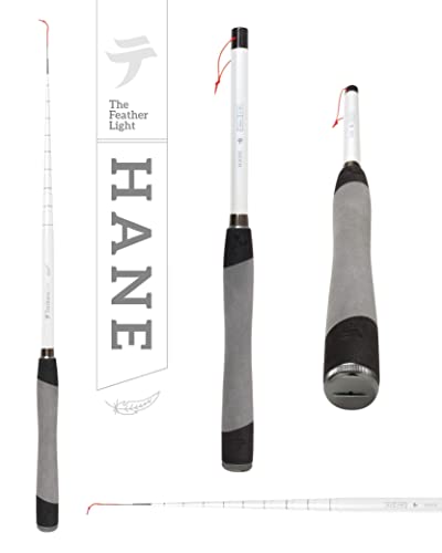Tenkara USA Fly Fishing (Complete Set: HANE™ Rod + Starter Kit) | Super Compact, All-Around, Small Stream, Tight Waters - Carbon Fiber, Lightweight, Telescopic.