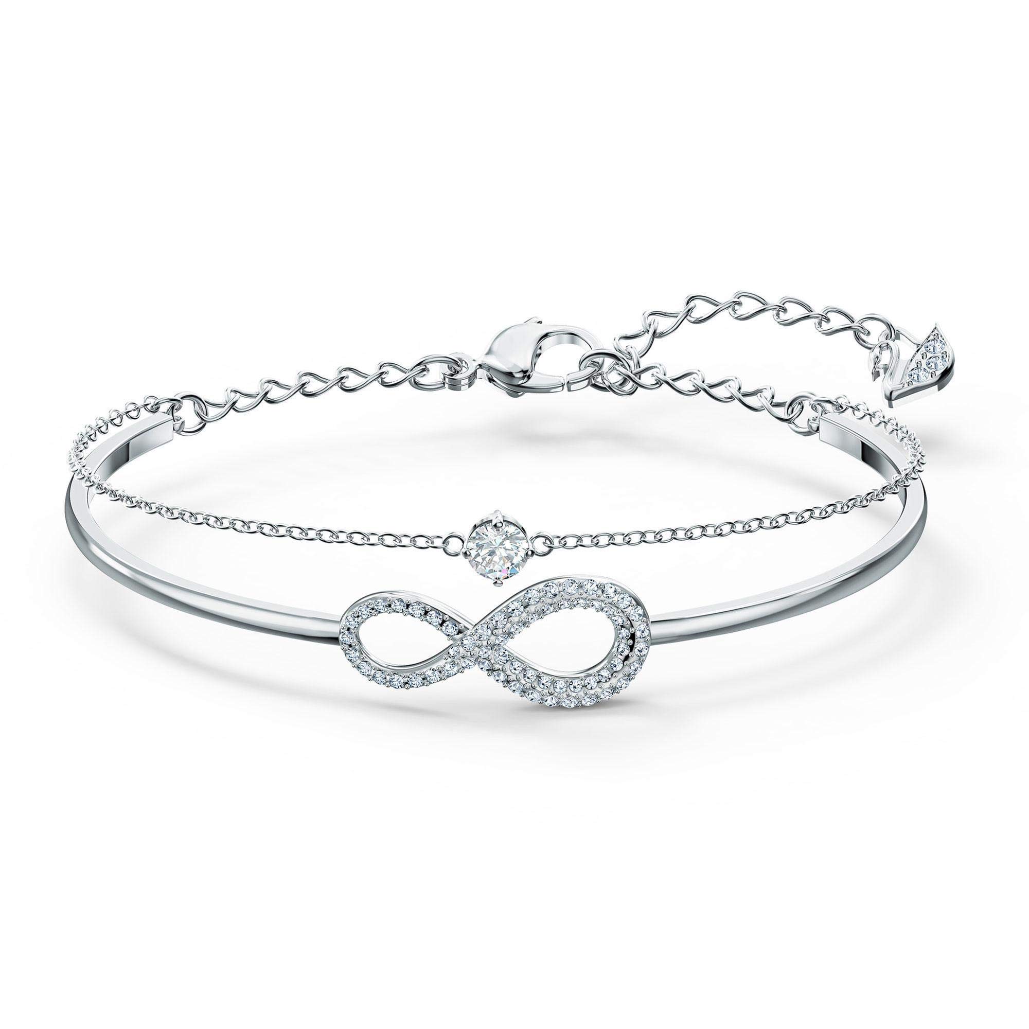 SWAROVSKI Crystal Infinity Bangle Bracelet