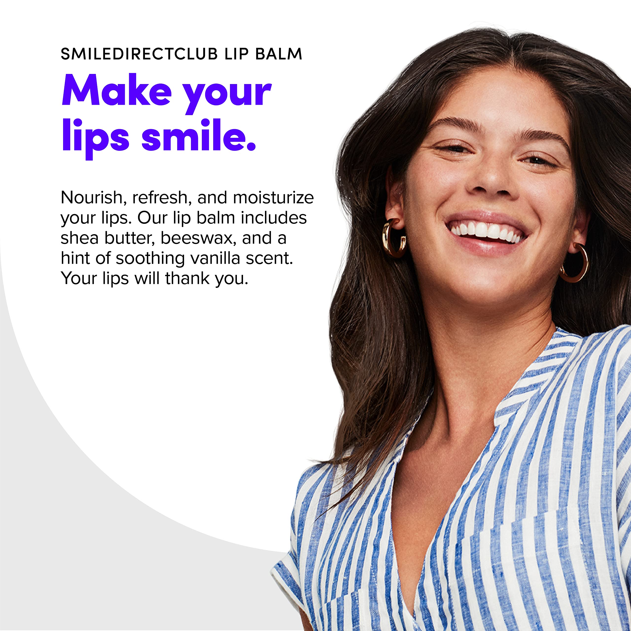 SmileDirectClub 2 Pack Vanilla and Shea Butter Lip Balm