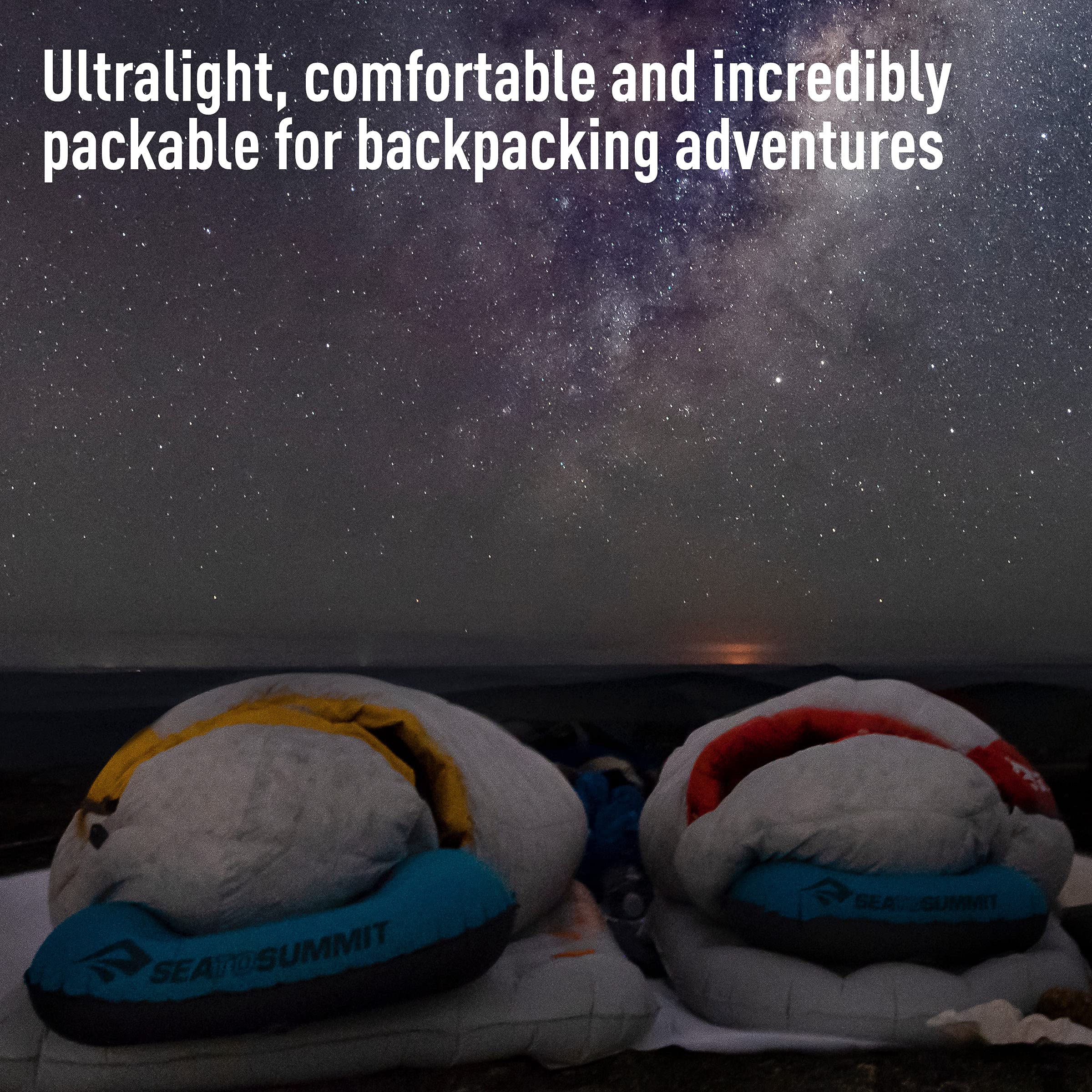 Sea to Summit Aeros Ultralight Inflatable Camping and Travel Pillow, Regular (14.2 x 10.2) Grey