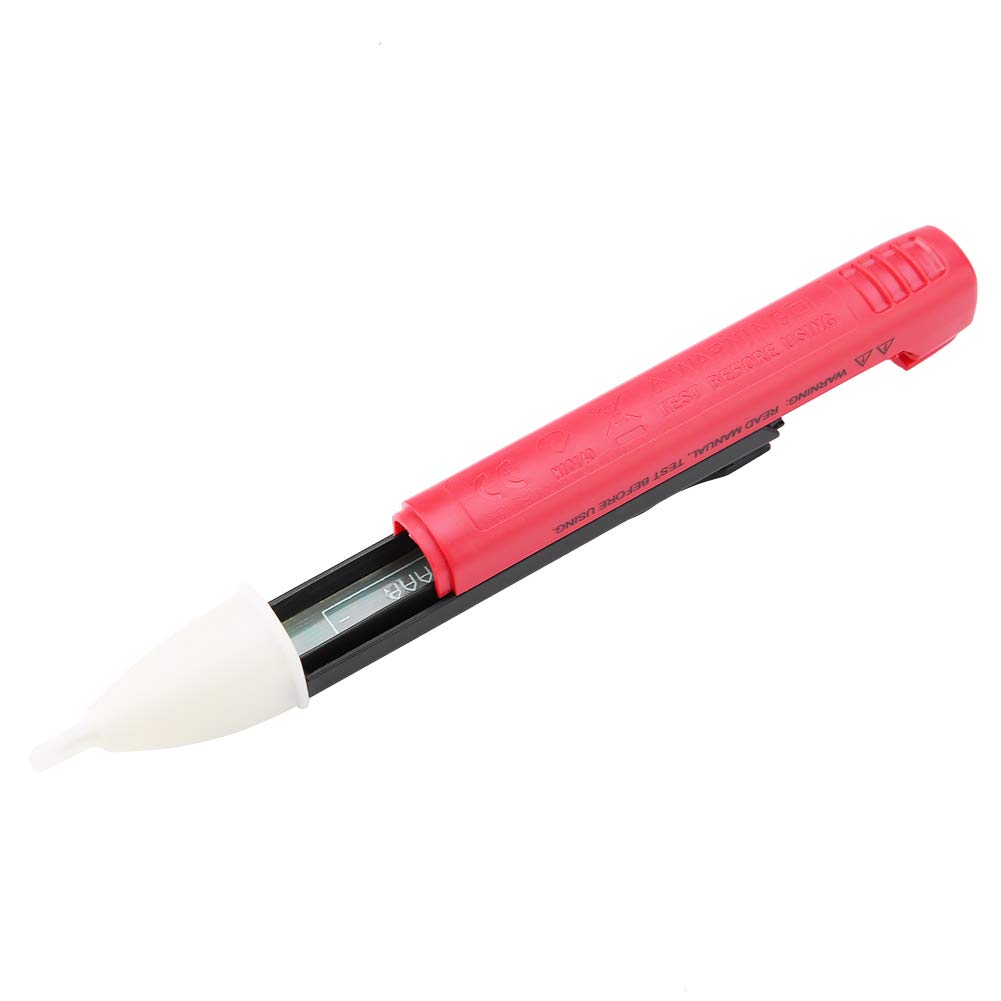 Red Test Pencil Non Electricity Measurement Voltage Tester Electricity Detector with LED Light Electricity Voltage Tester
