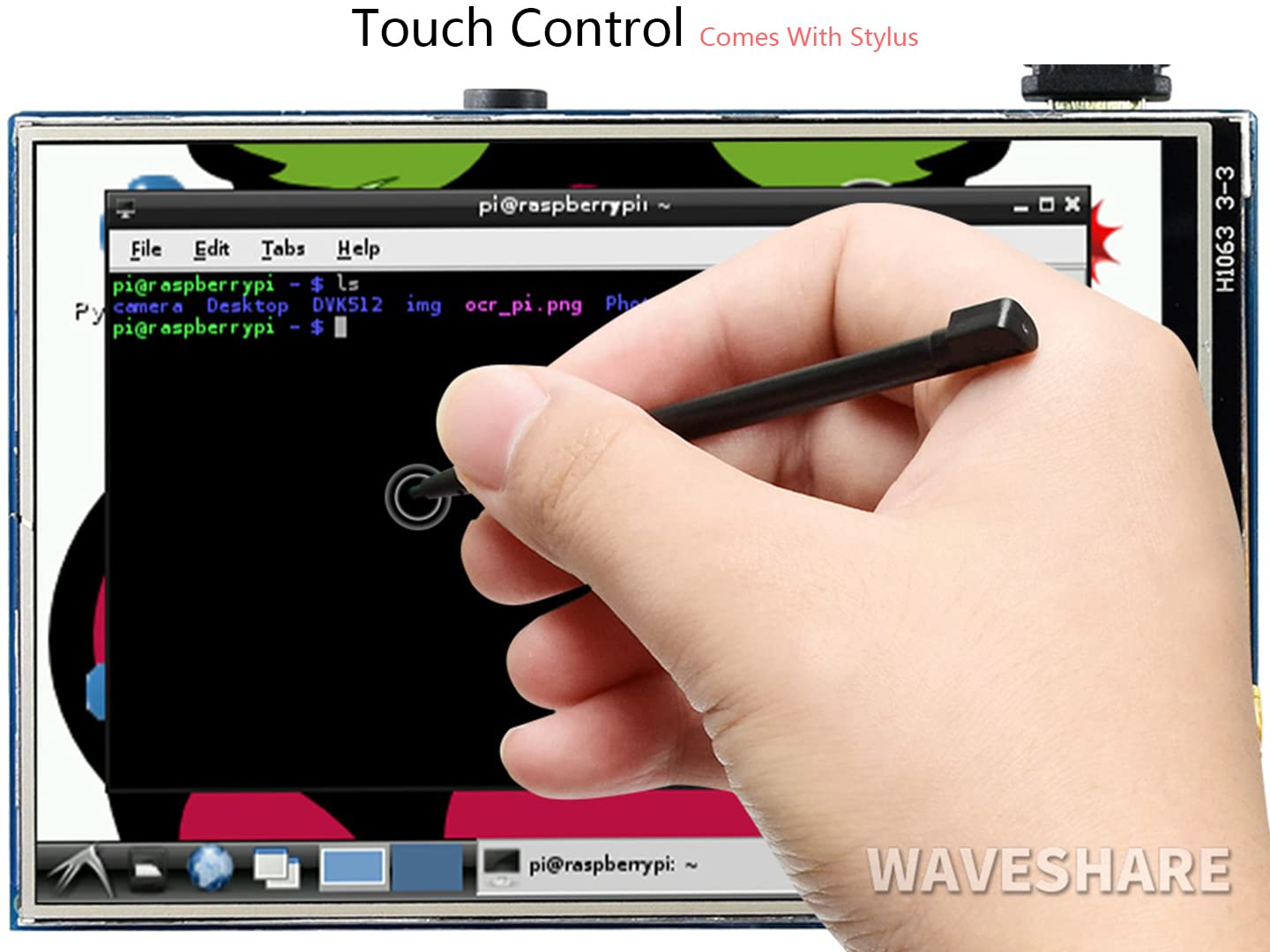 waveshare 3.5 inch Resistive Touch Screen IPS LCD 480x320 Hardware Resolution XPT2046 Controller for Any Revision of Raspberry Pi (4B/3B+/3B/2B/A+/B+)