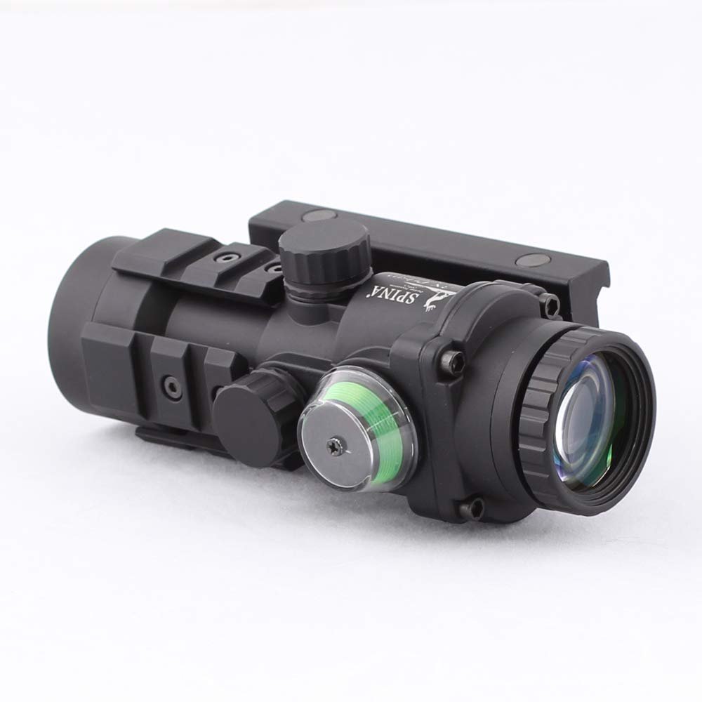 SPINA OPTICS Tactical Optical Sight 3x32 Gp01 Fiber Prism Red Illuminated Sight Riflescope for Hunting (Green)