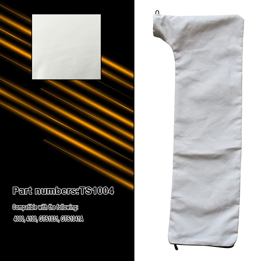 TS1004 2.5inch Table Saw Dust Collector Bag - by Mowerhub, Compatible with Bosch / Ryobi / Craftsman / Porter Cable and more - Fits Model 4000, 4100, GTS1031, GTS1041A (2)