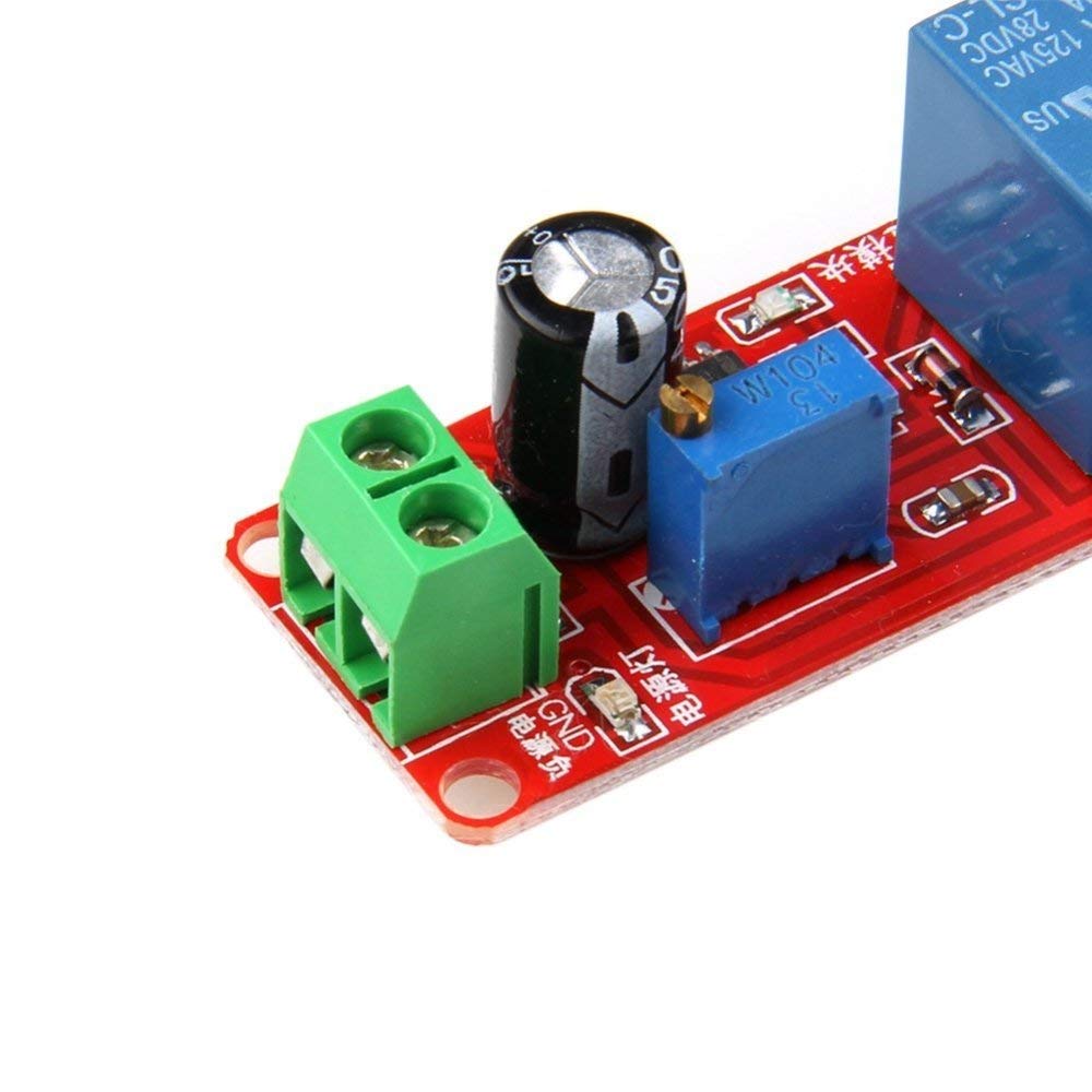 WINGONEER 5Pcs NE555 12V DC Adjustable 0-10 Second Timer Delay Relay Switch Module Shield for Arduino Raspberry Pi