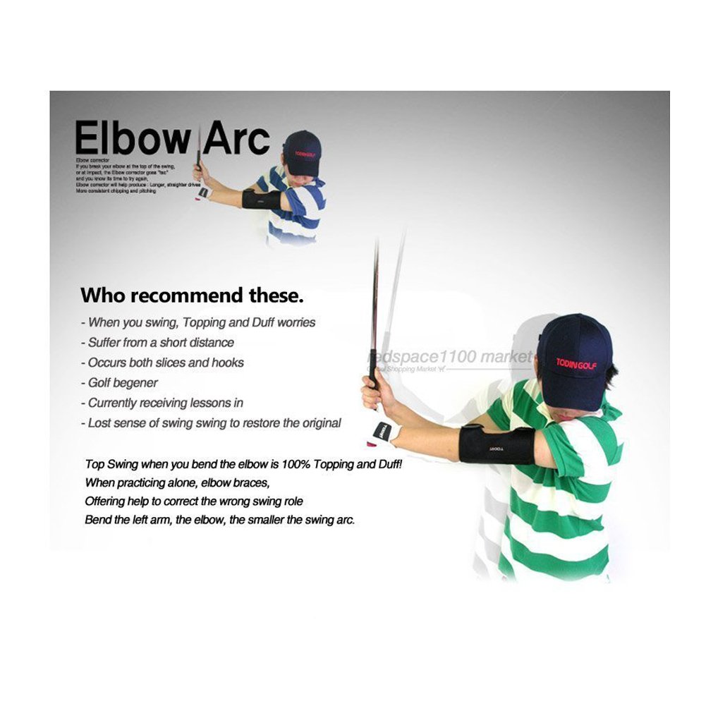 Todin Golf Swing Training Tic toc sounds elbow braces Elbow Arc Corrector for Longer Straighter Driver Supporter