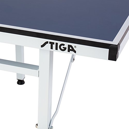 STIGA Space Saver - Mid-Size Portable Table Tennis Table - Compact Storage Fits in Most Closets โ Includes Ping-Pong Net & Post - No Assembly Required