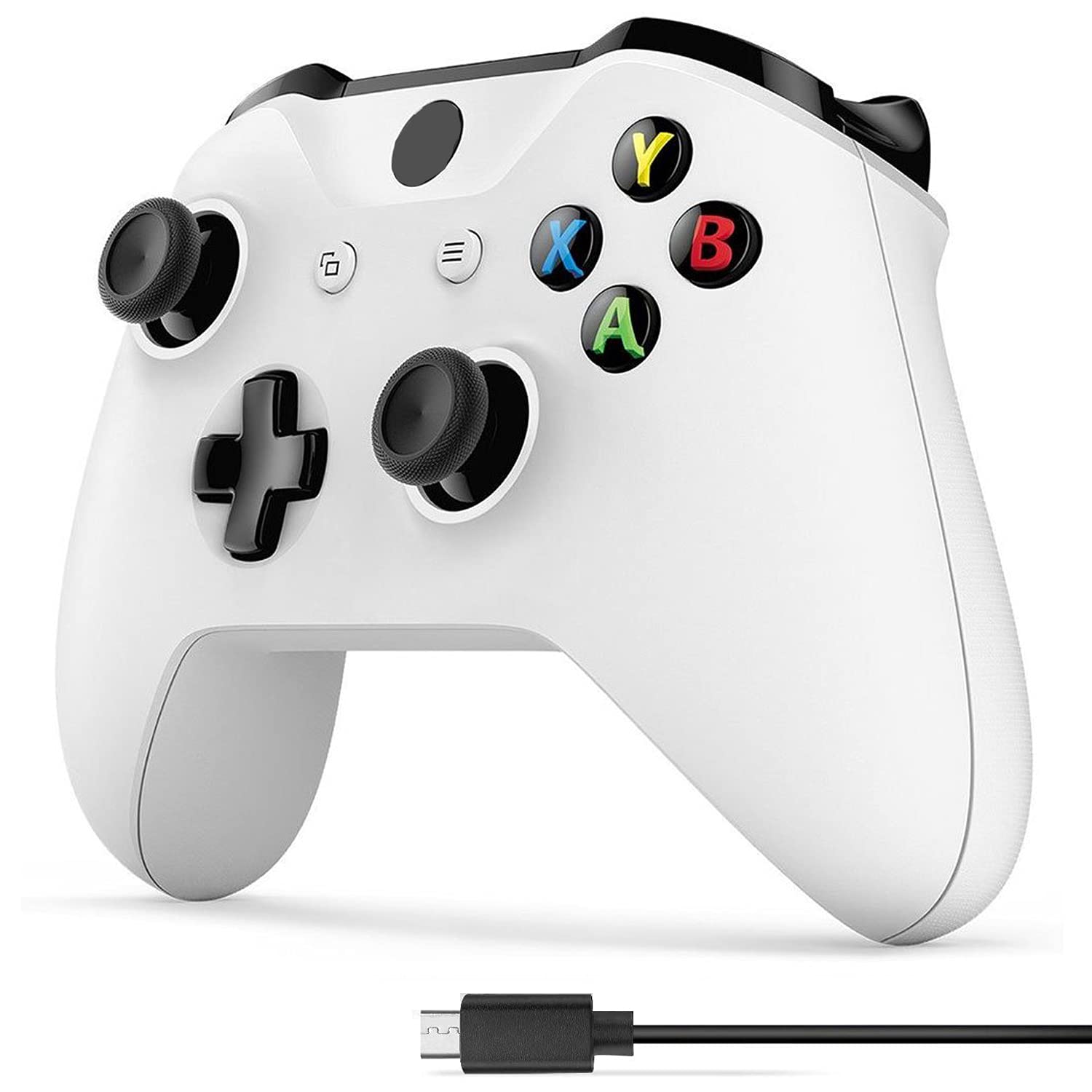 Wireless Controller for All Xbox One Models Xbox Series X/S/Xbox One/Xbox One S/One X /PC, With Headphone Jack (White)