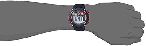 Timex Men's TW5M27000 DGTL Big Digit 48mm Black/Gray/Red Silicone Strap Watch