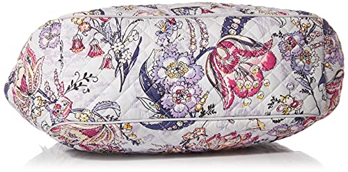 Vera Bradley Women's Cotton Large on the Go Crossbody Purse, Hummingbird Park, One Size