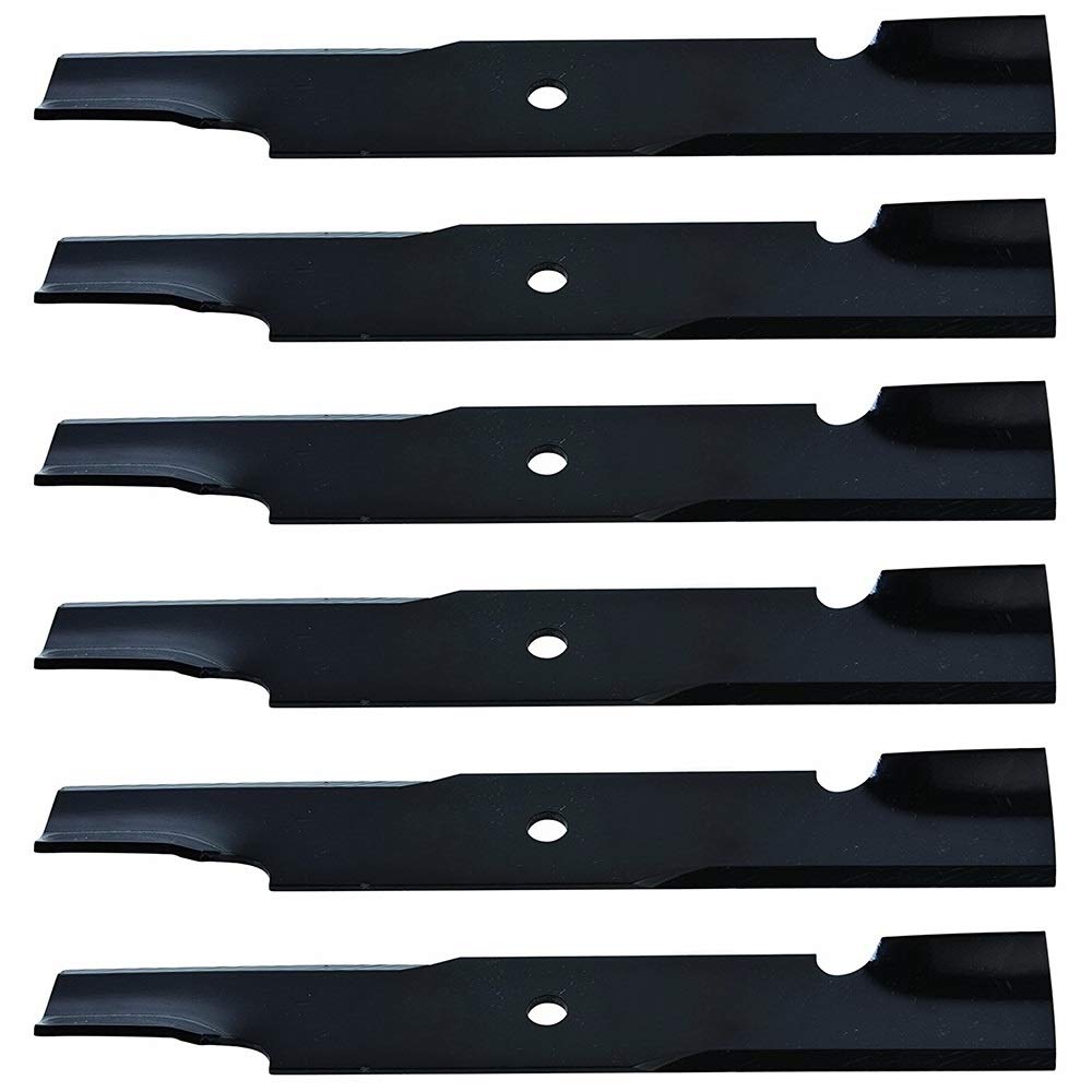 RAParts Pack of Six (6) Notched Lawn Mower Blades Fits Toro 107-3192 107-3192-03 110-0414 110-0418