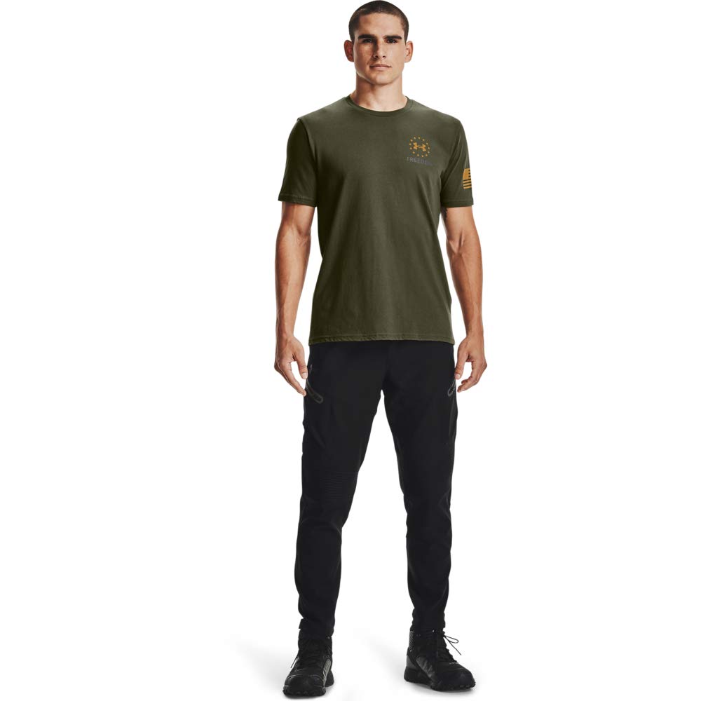 Under Armour Freedom Usa Eagle T-shirt, Marine Od Green (390)/Black, Small