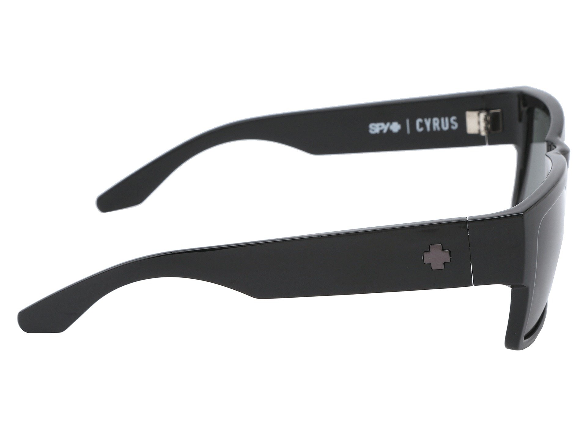 Spy Optic Cyrus Sunglasses Gloss Black with Happy Grey Green Lens Sticker