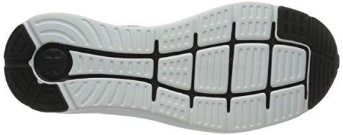 Under Armour Mens Charged Impulse Knit Running Shoe, Black/White, 11.5 US