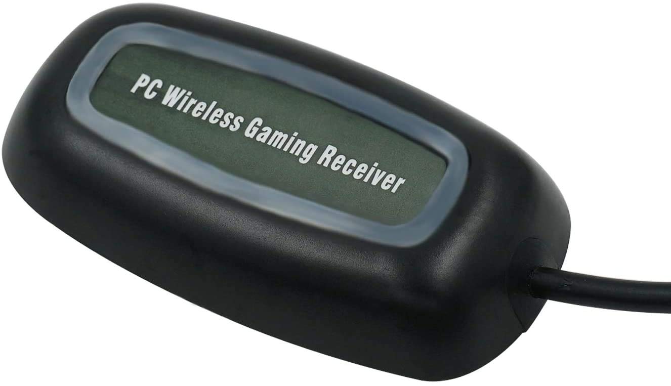 Wireless USB Gaming Receiver Adapter Compatible with Microsoft Xbox 360 Controllers, Desktop PC Laptop Gaming Adapter for Windows PC