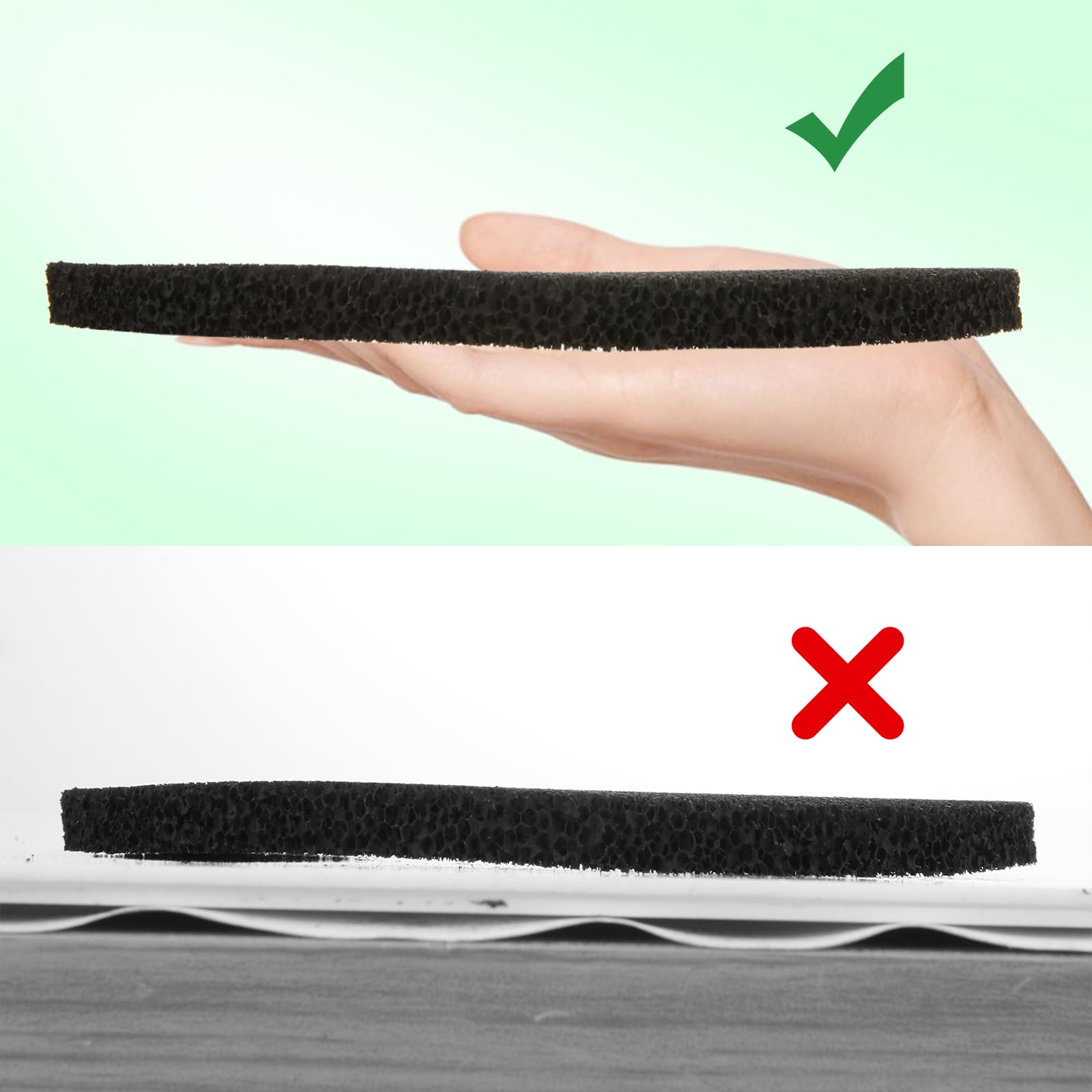 SHUESS 24 PCS 6.3 Inch Charcoal Filters for Compost Bucket, Kitchen Compost Bin Filters Charcoal Replacements, Extra Thick(0.4" Thickness) Longer Lasting Compost Bin Filters Charcoal