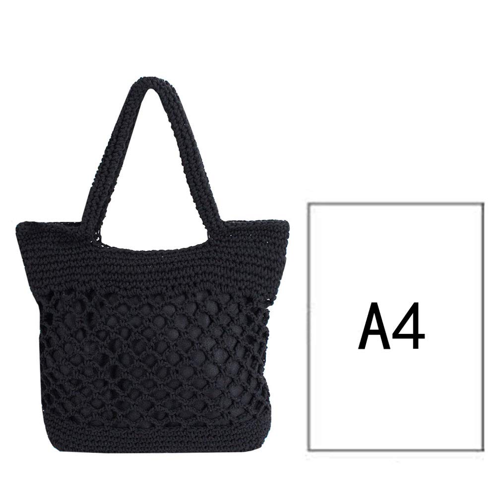 Women Girl Woven Straw Straw Bag Summer Beach Crochet Bag Tote Hobo Bag