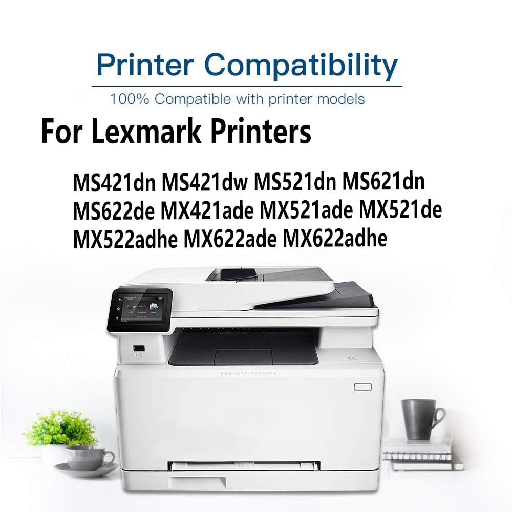 SINIYA 3-Pack (Black) Compatible High Yield 56F1X00 MS421 Printer Toner Cartridge use for MS421dn MS421dw MS521dn MS621dn MS622de MX421ade MX521ade MX521de MX522adhe MX622ade Printer