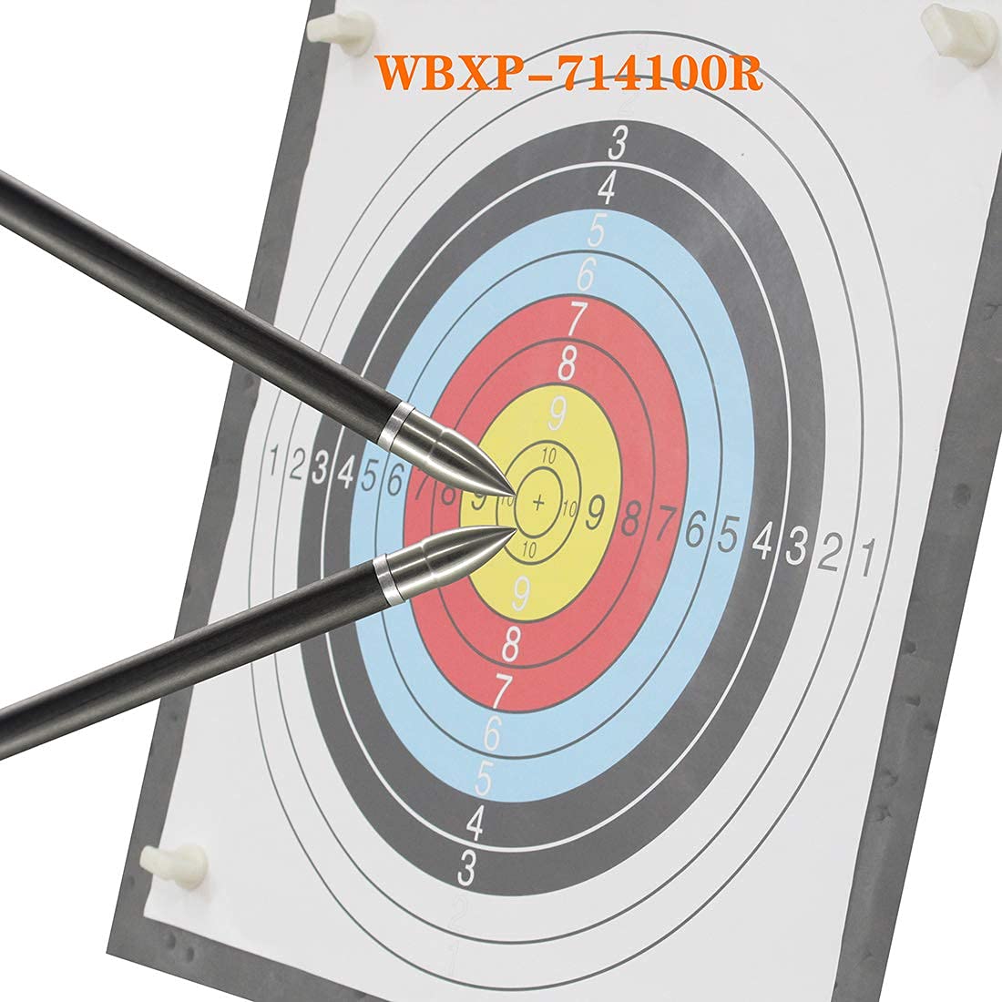 Wisdom Stainless Steel Archery Field Points 100 Grains Easy Pull Various OD 9/32 inch 7.14mm Screw in Archery Field Tips Bullet Point 100grains