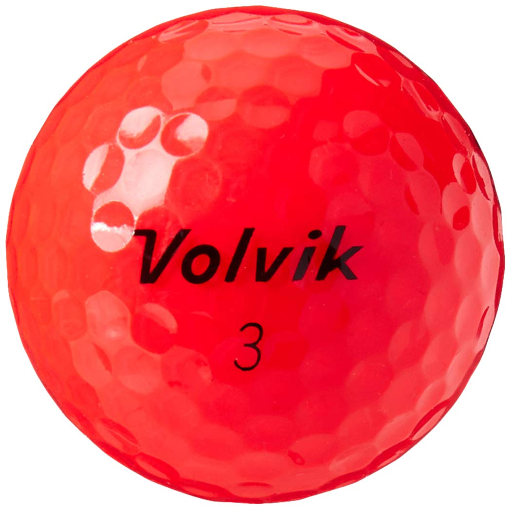 Volvik Crystal Golf Balls, Ruby (One Dozen) - 9731