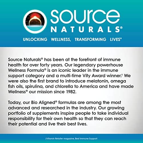 Source Naturals Essential Enzymes 500mg Bio-Aligned Multiple Enzyme Supplement Herbal Defense for Digestion, Gas, Constipation & Bloating Relief - Supports Immune System* - 60 Vegetarian Capsules