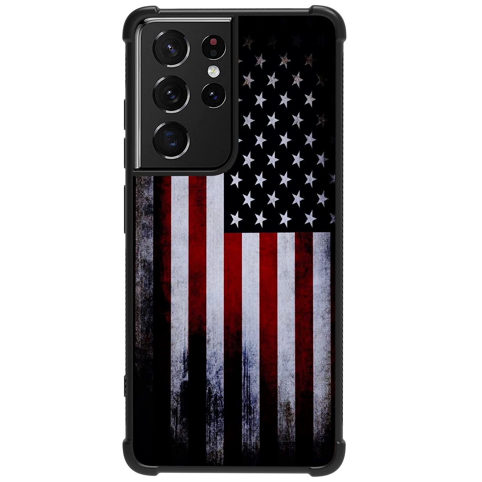 Tnarru Samsung Galaxy S21 Ultra Case with Black Pink Dots Pattern, [Support Wireless Charging] Hard PC Back & Soft TPU Non-Slip Sides, Slim Thin Protective Phone Case for Samsung Galaxy S21 Ultra
