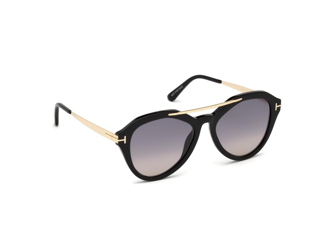 Tom Ford Butterfly Sunglasses TF576 Lisa-02 01B Black/Gold 54mm FT0576