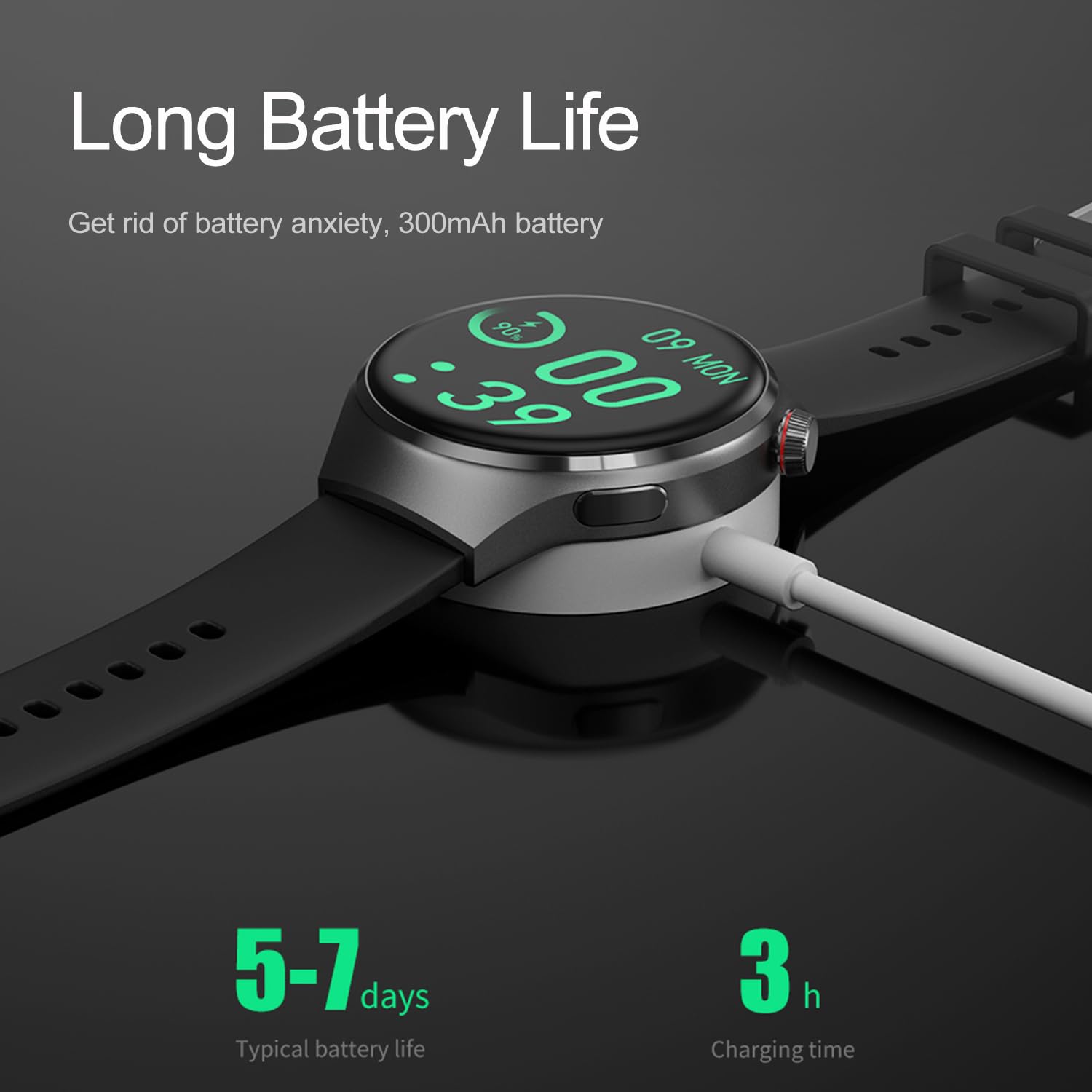 Smart Watch for Men(Make/Answer Call) Bluetooth Call 1.53" HD Military Smartwatch for Android iPhone Phones IP68 Waterproof Outdoor Sport Watches Activity Tracker Sleep Heart Rate (gt4 pro-silver)