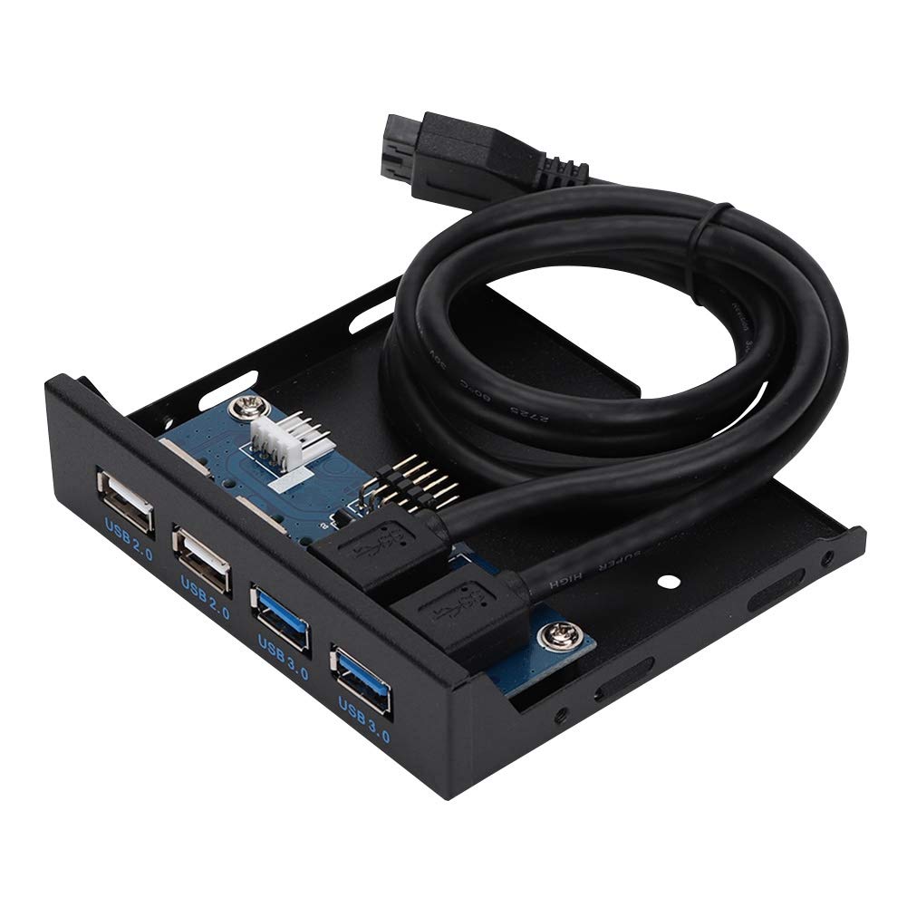 Sturdy Good Performance 2 Port Floppy Drive Front Panel, Durable Front Panel Floppy Drive, for 3.5-Inch Floppy Drive Plugging and Unplugging External Devices
