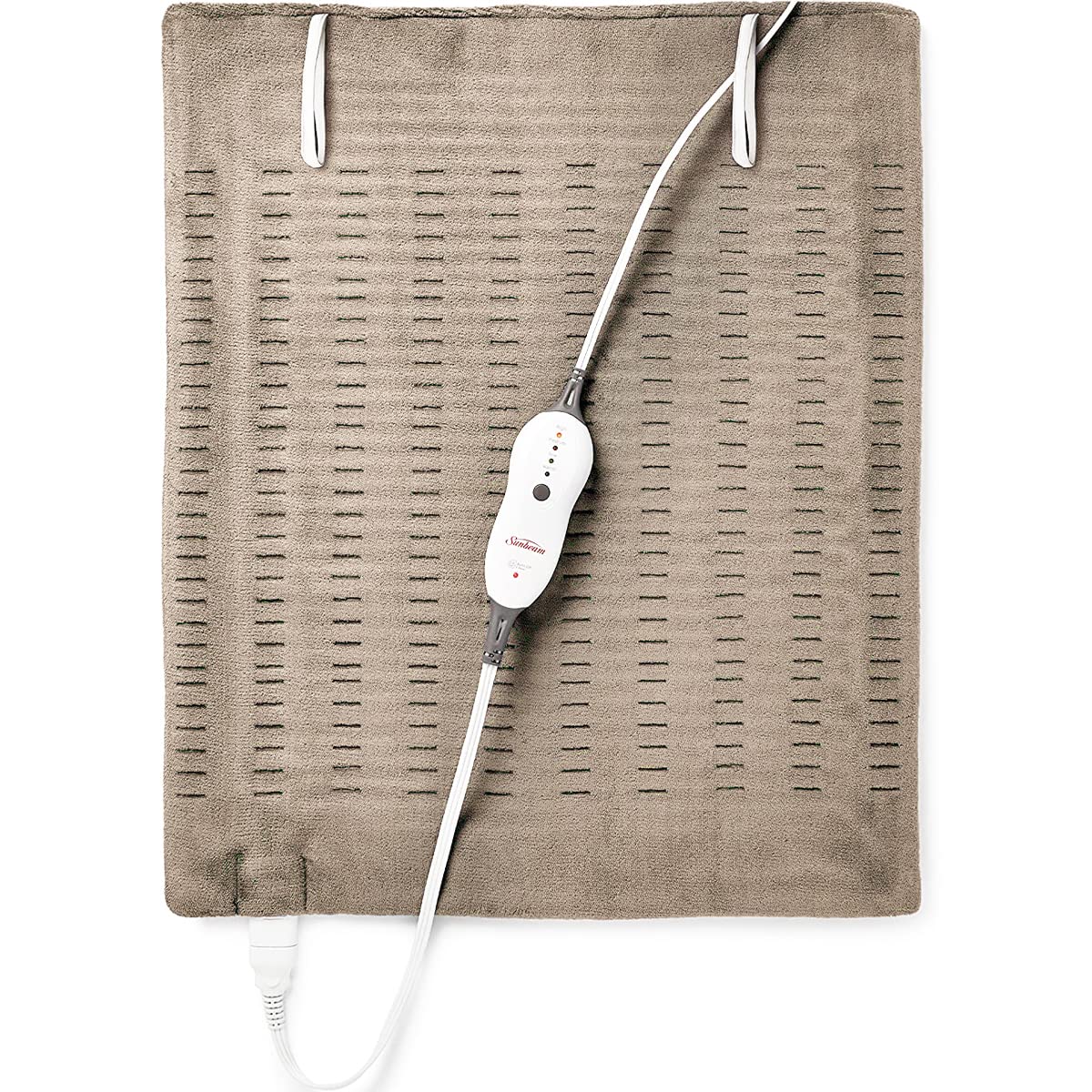 Sunbeam Heating Pad for Back, Neck, and Shoulder Pain Relief with Auto Shut Off, XXL Large 20 x 24", Musk