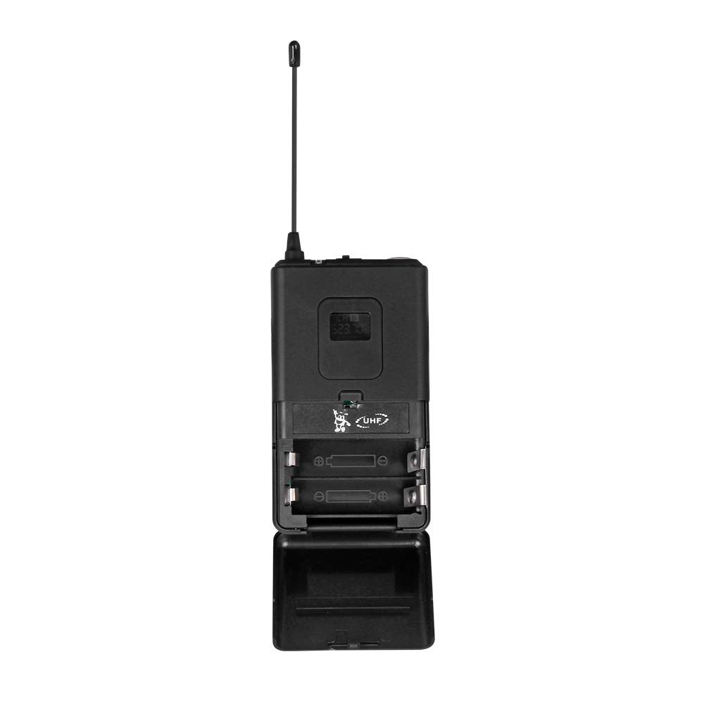 WENWEN Wireless Microphone System Pro UHF 4 Channel 4 Lavalier Bodypacks 4 Lapel Mic 4 Headsets for Karaoke System Church Speaking Conference Wedding Party