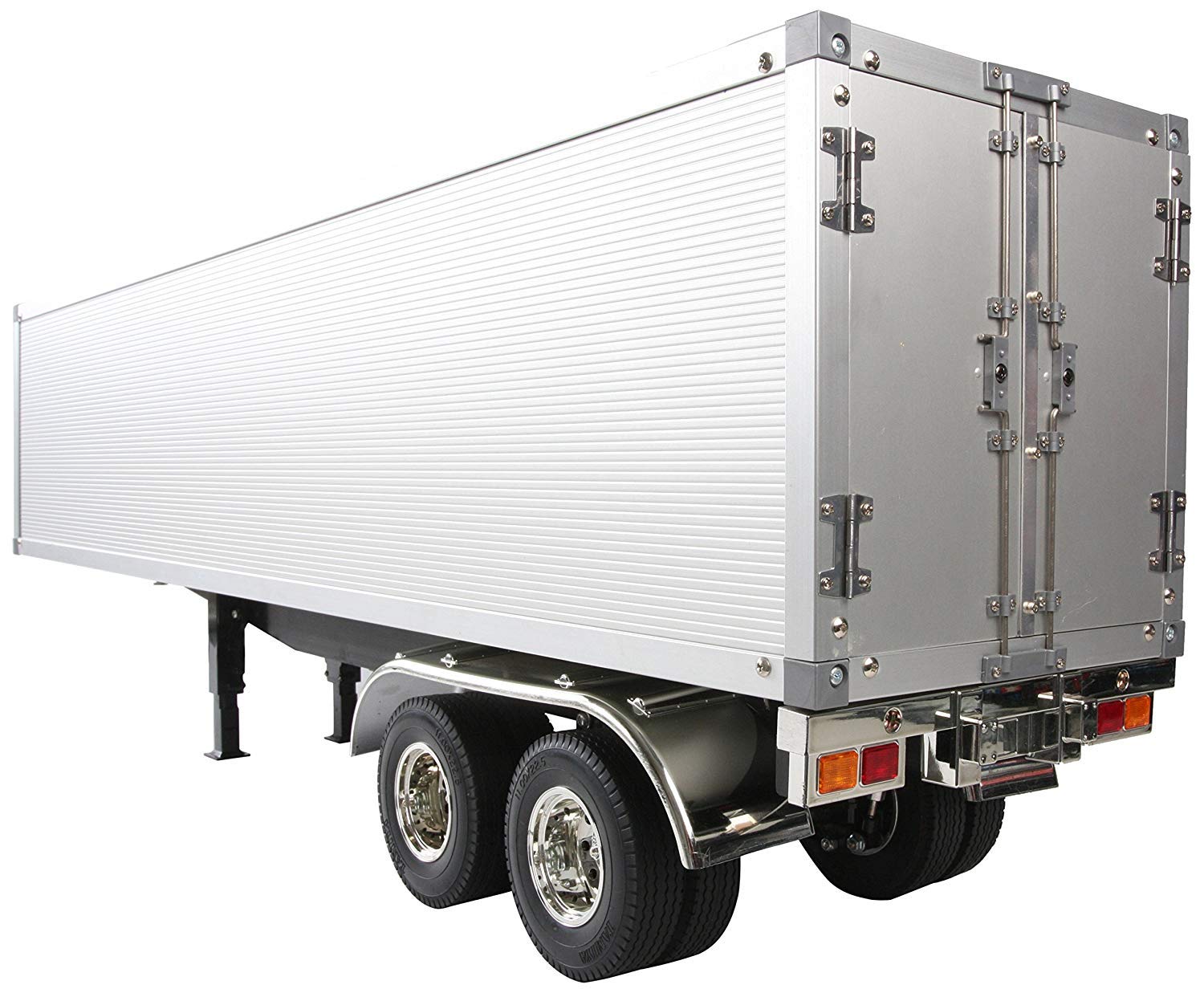 TAMIYA SEMI REMORQUE Caisson RC 56302 Box Trailer 1/14 Scale Assembly Kit, Non Renseigné