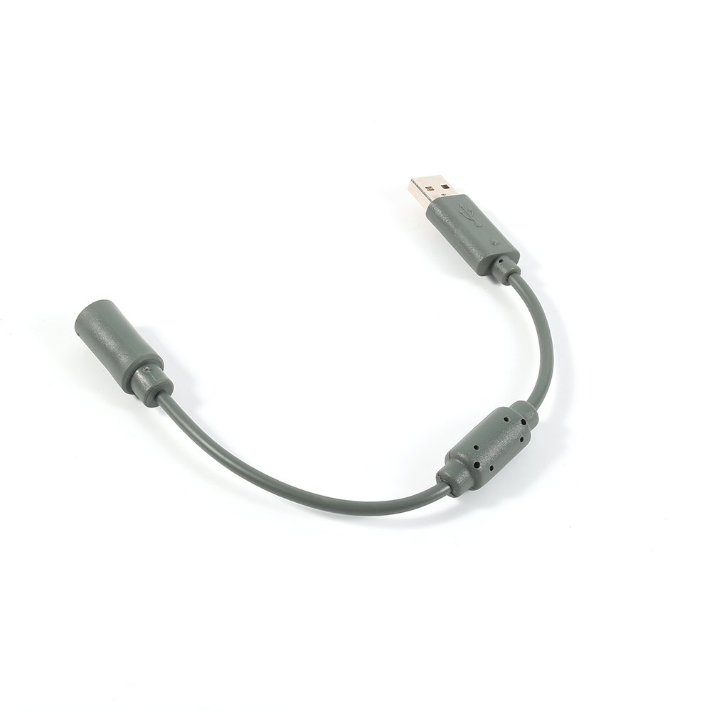 Zerone Replacement Wired Controller USB Breakaway Adapter Connection Cable Cord for XBOX360 (Gray)