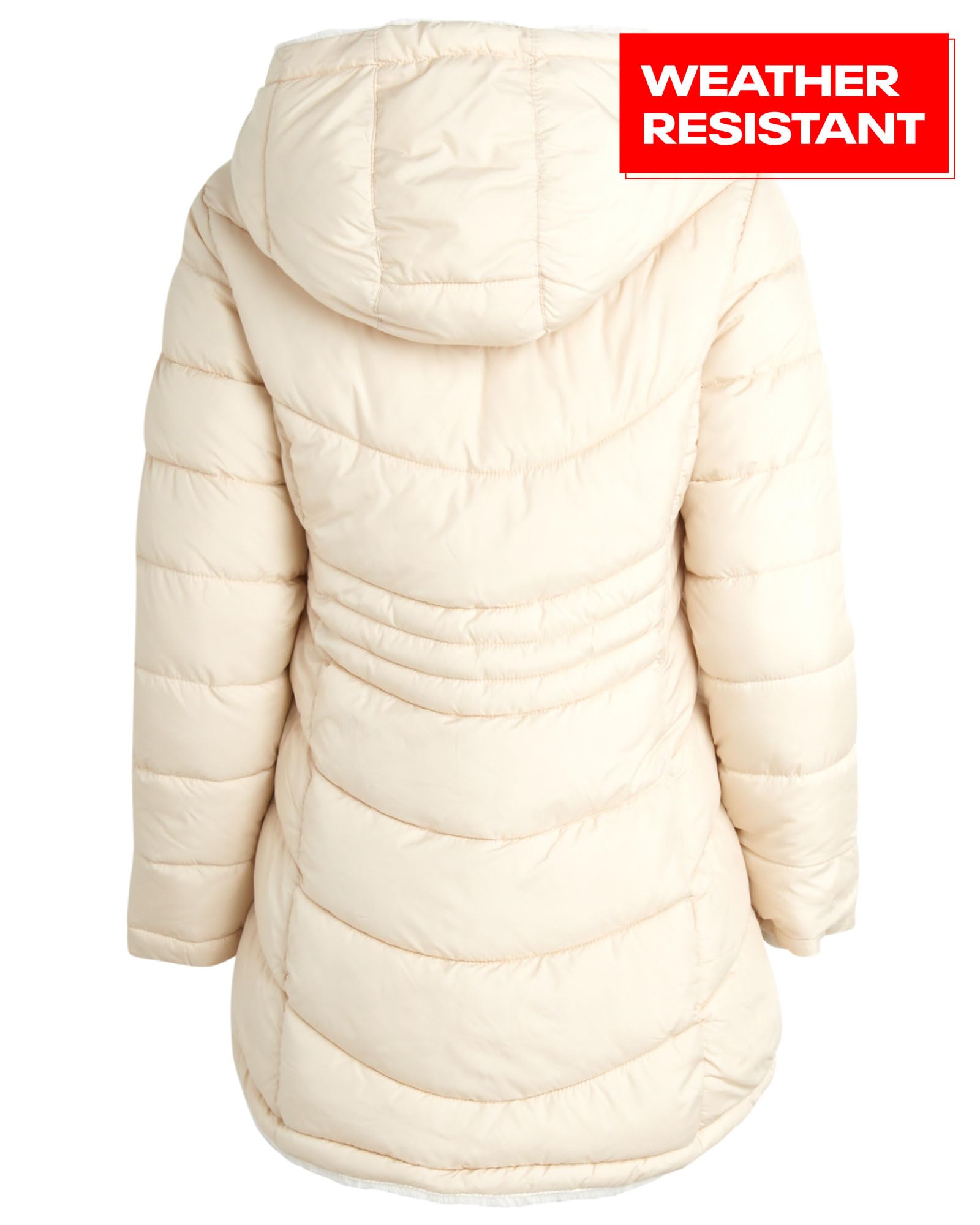 Reebok Women's Winter Jacket - Reversible Quilted Puffer with Sherpa Fleece Lining – Parka Coat for Women (S-3X, Plus Size), Size 3X, Black