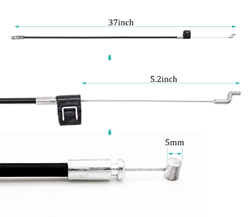 ttmagic Universal Heavy-Duty Metal Sofa Chair Recliner Release Pull Handle Replacement Parts with Cable, Fits Ashley, Lazy Boy and Most Recliner Sofa Brand, Recliner Handle Size 3" x 3.5"