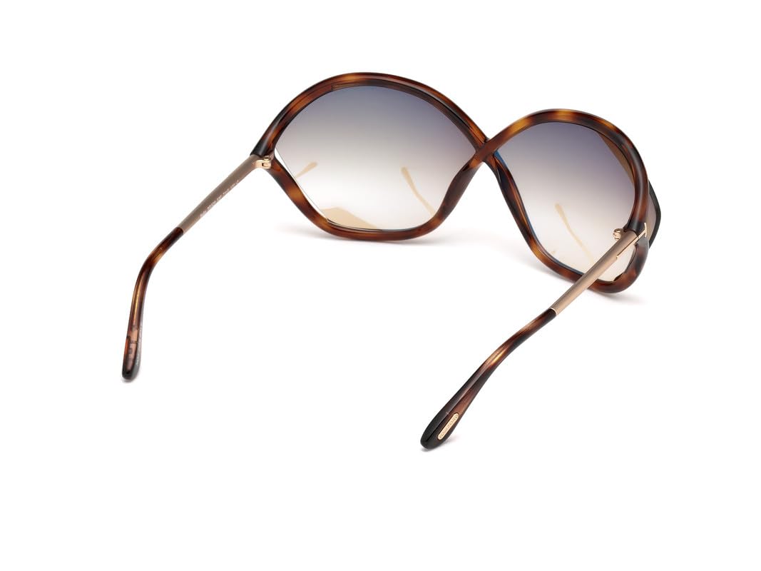 Tom Ford FT0529 Sunglasses - Blonde Havana Frame, Gradient Brown Lenses FT05297153F