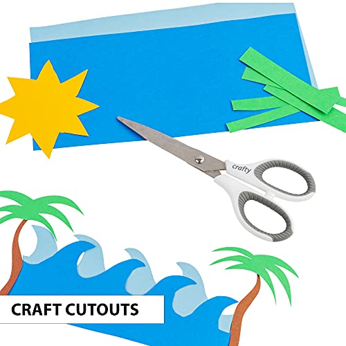 SINGER 07180 6-1/2-Inch Sewing Scissors with Pink and White Comfort Grip, Silver