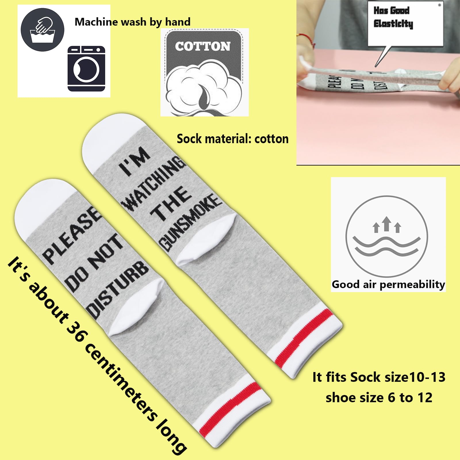 TSOTMO 2 Pairs TV Show Socks The TV Series Gifts Please Do Not Disturb I’M Watching TV Show Socks