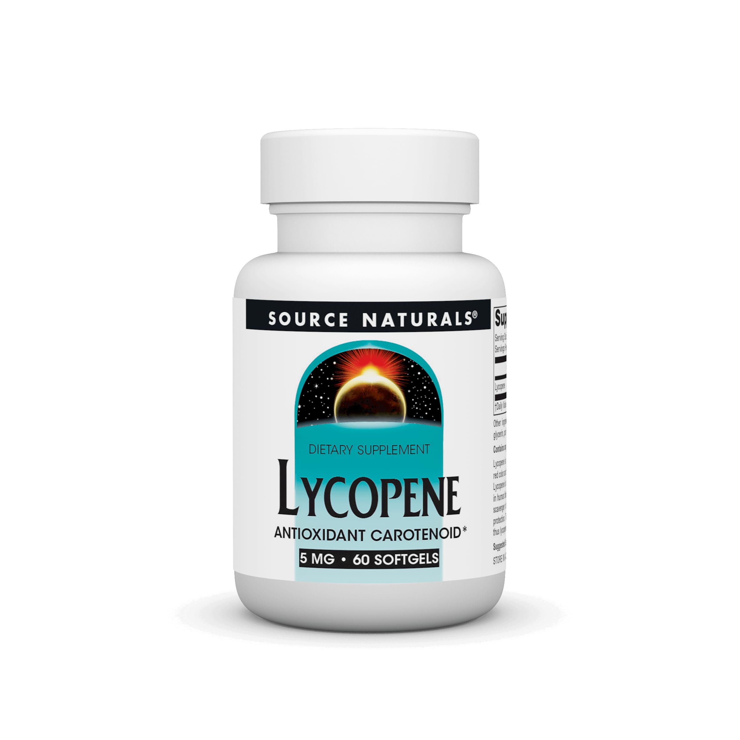 Source Naturals Lycopene 5 mg Antioxidant Carotenoid - 60 Softgels