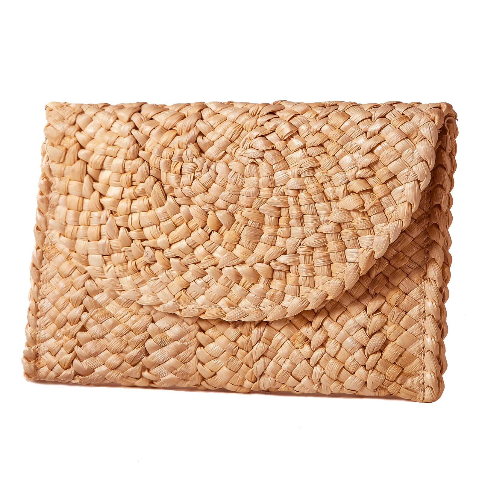 VODIU Women Straw Clutch Purse Summer Beach Bags Envelope Wallet Woven Handbags Tote