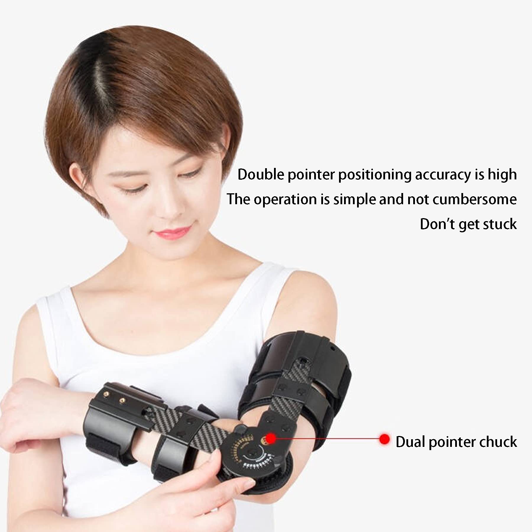 WILLQ ROM Hinged Elbow Brace Adjustable Post Op Elbow Brace for Ligament and Tendon Repairs and Dislocations Stabilizer Splint Arm Injury Recovery Support Hinged Support Sling,Right