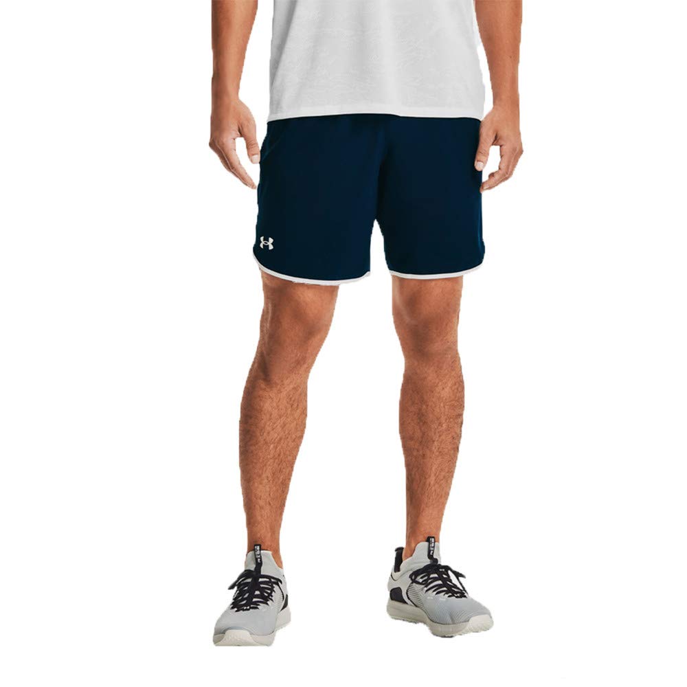 Under Armour Qualifier Train Shorts, Academy Blue (408)/White, Large