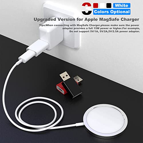 USB Male to USB C Female Adapter,Compatible with Apple MagSafe Charger Watch 7/8,USB Type-C to A Charger Cable Converter for iPhone 14 13 12 Mini Pro Max,iPad,Samsung Galaxy,Google Pixel 6 5 4XL
